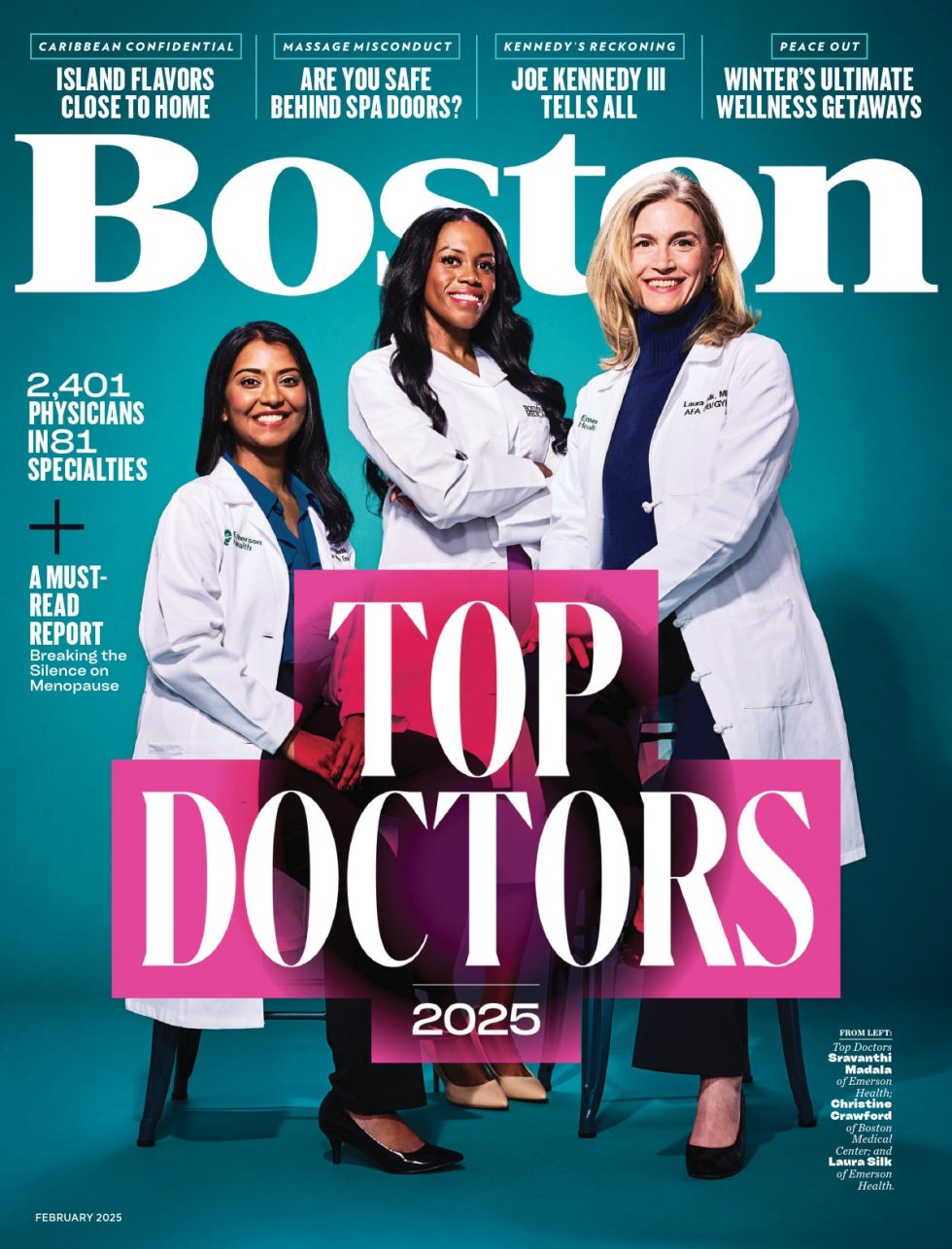 Our Recognized 2025 Boston Magazine Top Doctors - Orthopedics New England